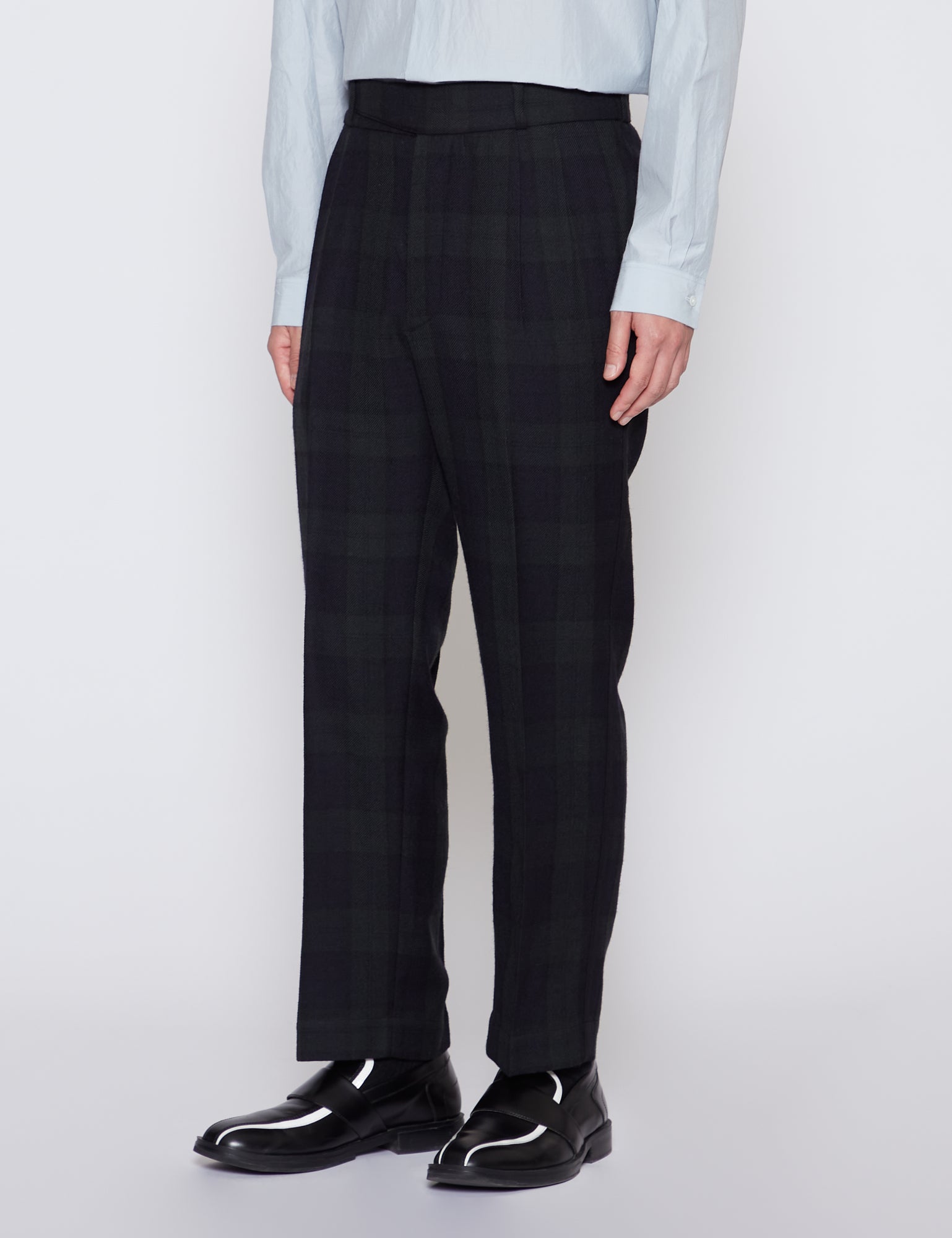 OLD JOE BLACK WATCH SIDE BUCKLE GURKHA TROUSERS